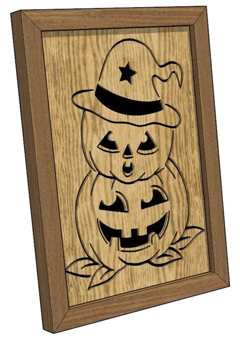 Pumpkin 1 Portrait Scroll Saw Cutting Pattern Easy Simple Halloween