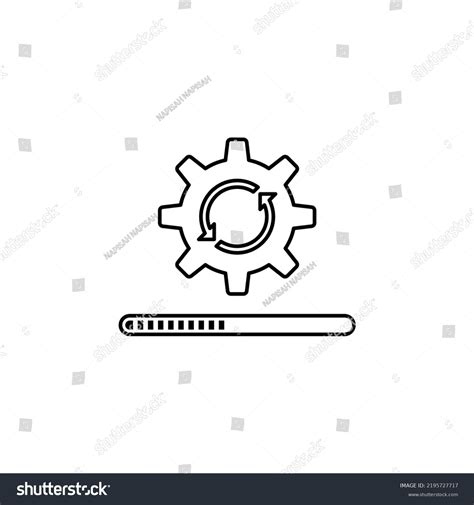 Loading Process Update System Icon Concept Stock Vector Royalty Free 2195727717 Shutterstock