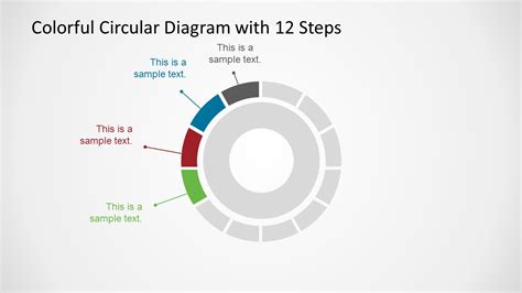 Segments Colorful PowerPoint Diagram SlideModel