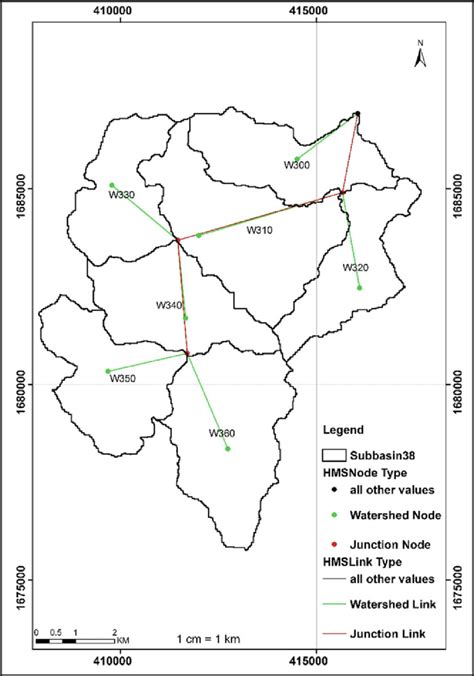 model representation of wadi al mulaikhy watershed in hec geohms