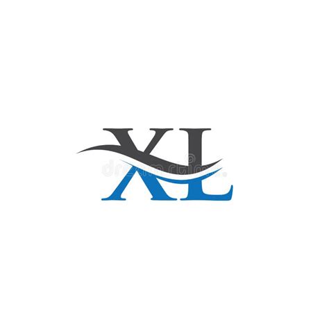 Water Wave Xl Logo Vector Swoosh Letter Xl Logo Design For Business