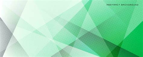 3d Green White Geometric Abstract Background Overlap Layer On Bright