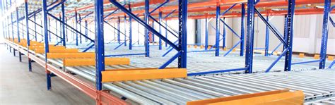 Warehouse Gravity Flow Racking System Heda Shelves