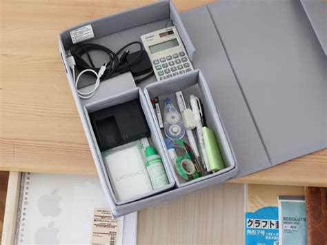 立てて見せ置き＆サッと取り出せる、大人のお道具箱「ツール収納ボックス」。愛用スタッフはこう使っています！ アンジェ日々のコラム