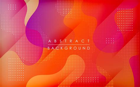 Minimal Abstract Colorful Purple Orange Liquid Color Gradient Fluid Shape Geometric With Dots