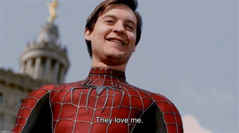 Spider Man They Love Me Blank Template Imgflip