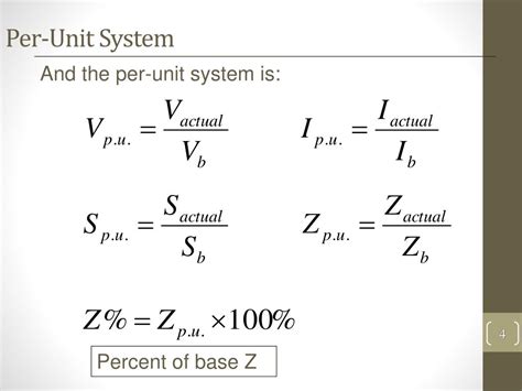 PPT Per Unit System PowerPoint Presentation Free Download ID