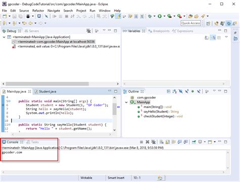 Hướng dẫn debug code trong eclipse GP Coder Lập trình Java