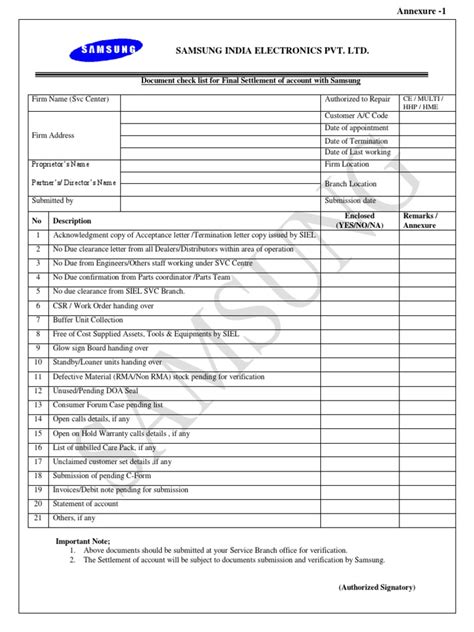 annexure 1 pdf business