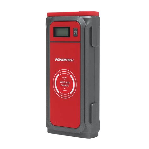 Powertech Portable Jump Starter Power Bank With Wireless Charger 12v