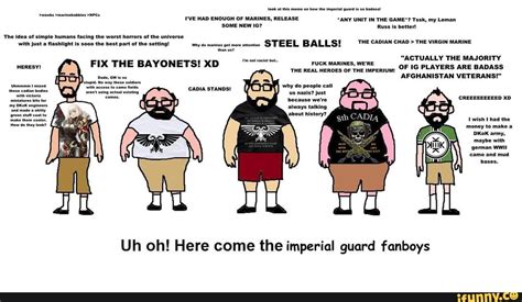 Look At This Meme On How The Imperial Guard Is So Badass Weebs