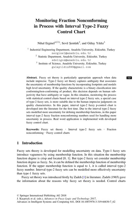 (PDF) Monitoring Fraction Nonconforming in Process with Interval Type-2 ...