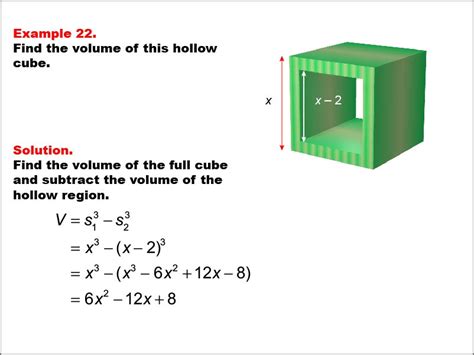Math Example Volume Concepts Calculating Volume Example 22 Media4math