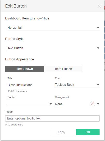 Optimize Space Usage In Tableau Dashboard With Hidden Containers