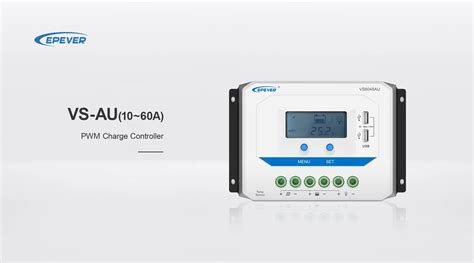 EPEVER LCD Solar Controller V V V V A A A A A PWM Solar Charge Controller