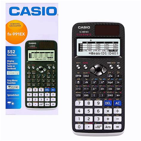 Casio Fx 991ex Fx991ex Fx 991ex Scientific Calculator Classwiz Scientific Calculator Black