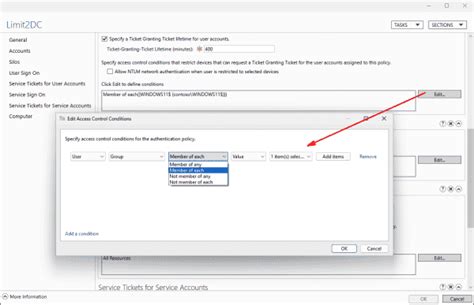 limit logon for users and services with active directory authentication