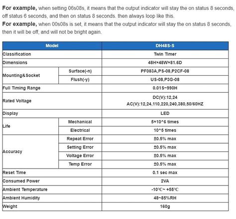 EKINS Dh S S Digital Display Cycle Time Controller No Nc Time Relay Pcs Size Boutique AC