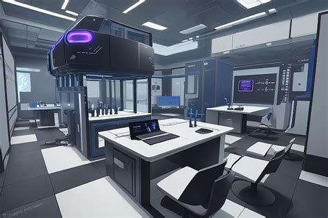 Premium Ai Image Advanced Virtual Reality Simulation Lab
