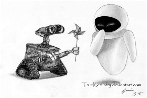 Wall E Eve Drawing Simple