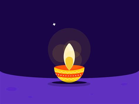 Diya On Diwali By Karthik Rajendiran On Dribbble