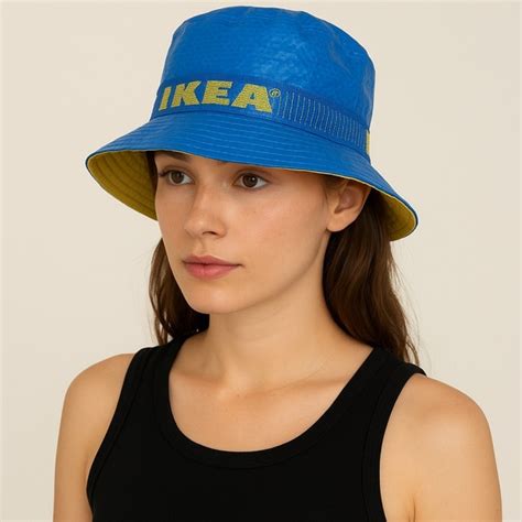 Ikea Accessories Ikea Limited Edition Knorva Bucket Hat Blue Logo