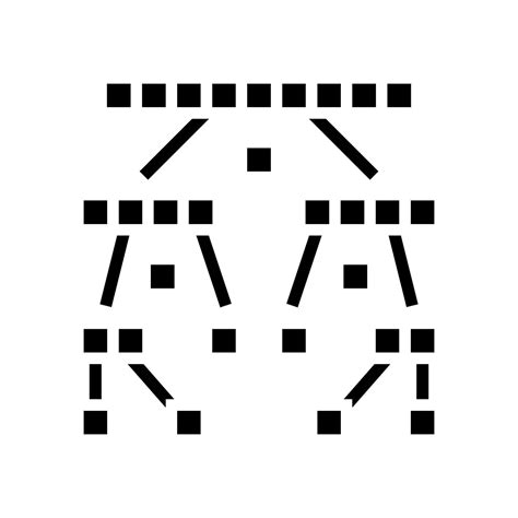 Quicksort Algorithm Glyph Icon Vector Illustration 39202071 Vector Art