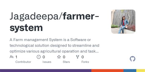 GitHub Jagadeepa Farmer System A Farm Management System Is A Software Or Technological