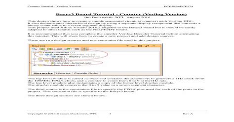 download pdf counter tutorial verilog worcester polytechnic