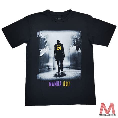 Mamba Out Kobe Bryant Los Angeles Lakers 24 Nba T Shirt Shopee