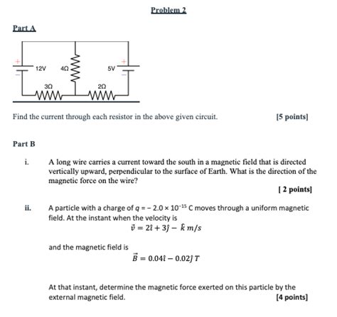 Solved Problem Part A Find The Current Through Each Chegg