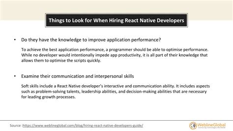 Ppt Hiring React Native Developers A Comprehensive Guide Powerpoint