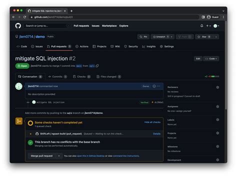 integrate prezero into the github pull request workflow qwiet docs