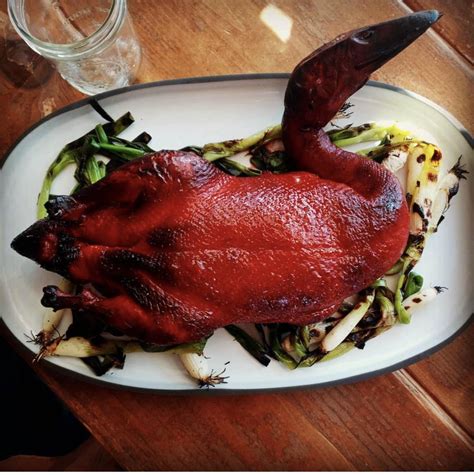 Whole Roasted Char Sui Duck And Blistered Scallions R Chefit