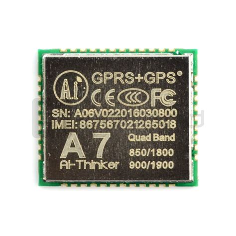 Moduł Gsmgprs Gps A7 Ai Thinker Uart Botland Sklep Dla Robotyków