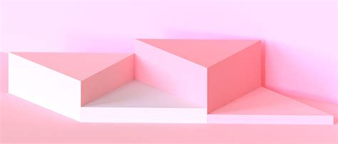 최소한의 크리에이티브 포디엄 쇼케이스 삼각형 형상에 레드 배경 및 제품 배너비즈니스 개념 3d 렌더링 배경 주제에 대한 스톡 사진 및 기타 이미지 Istock