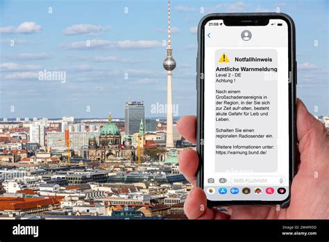 Cell Broadcast Symbol Activation Of The Warning Service Via The Mobile Phone In The Mobile