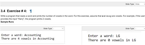 Solved Slide Type Slide 34 Exercise 4 1 Write A Program