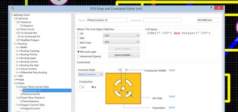 Pcb How To Connect A Net To A Power Plane In Altium Electrical