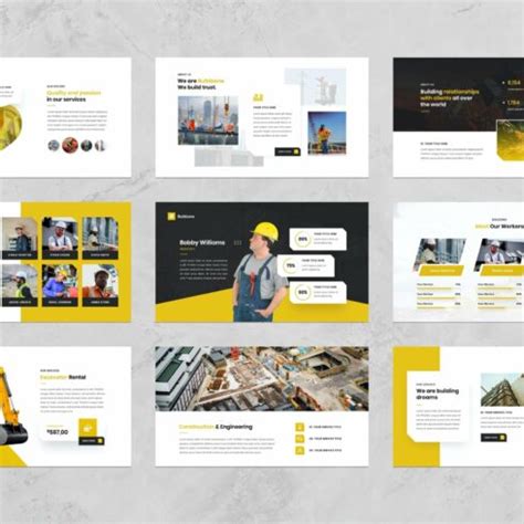 Construction PowerPoint Template Master Bundles