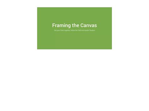 framing the canvas droidcon paris 2014 ppt