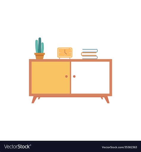 Isolated Small Table Royalty Free Vector Image