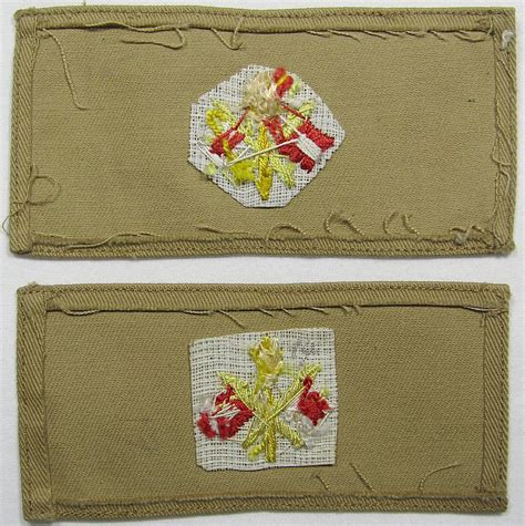 Pair 1902 Privates Of The Signal Corps Chevrons Griffin Militaria