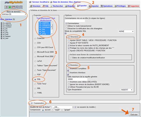 Sauvegarder et restaurer une base de données mysql avec phpmyadmin Forums CNET France