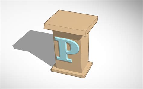 3d Design Podium Tinkercad