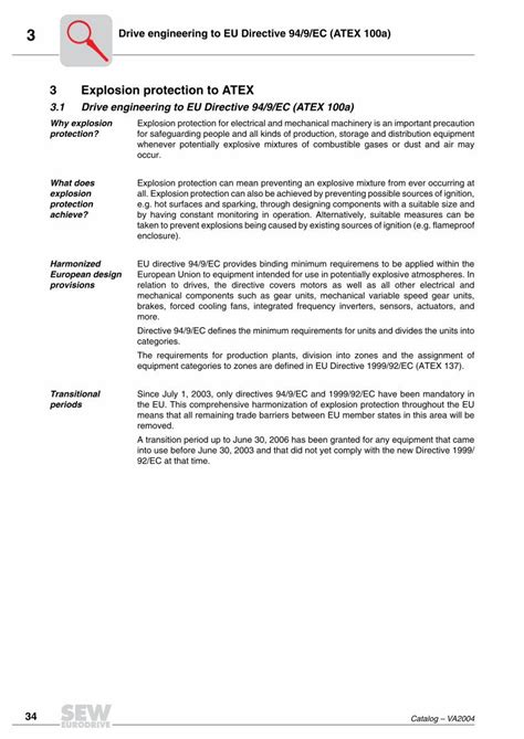 (PDF) 3 Explosion protection to ATEX - SEW Eurodrive · 3 Explosion ...