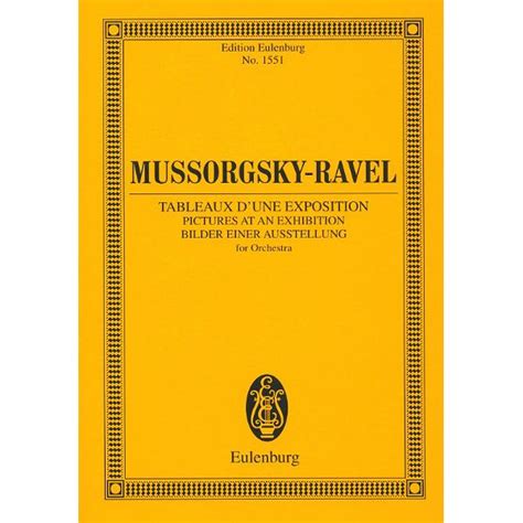 Edition Eulenburg Mussorgski Bilder Ausstellung Thomann France