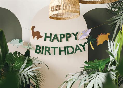 Dinosaur Happy Birthday Banner 10ft The Party Darling