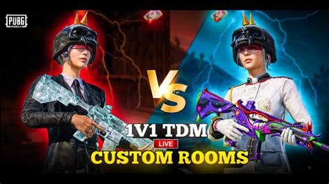 PUBG MOBILE 1V1 TDM ROOM LIVE | PUBG MOBILE LIVE CUSTOM ROOMS | RP &UC GIVEAWAYS #pubgmobile ...