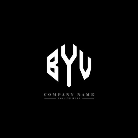 BYV Letter Logo Design With Polygon Shape BYV Polygon And Cube Shape Logo Design BYV Hexagon